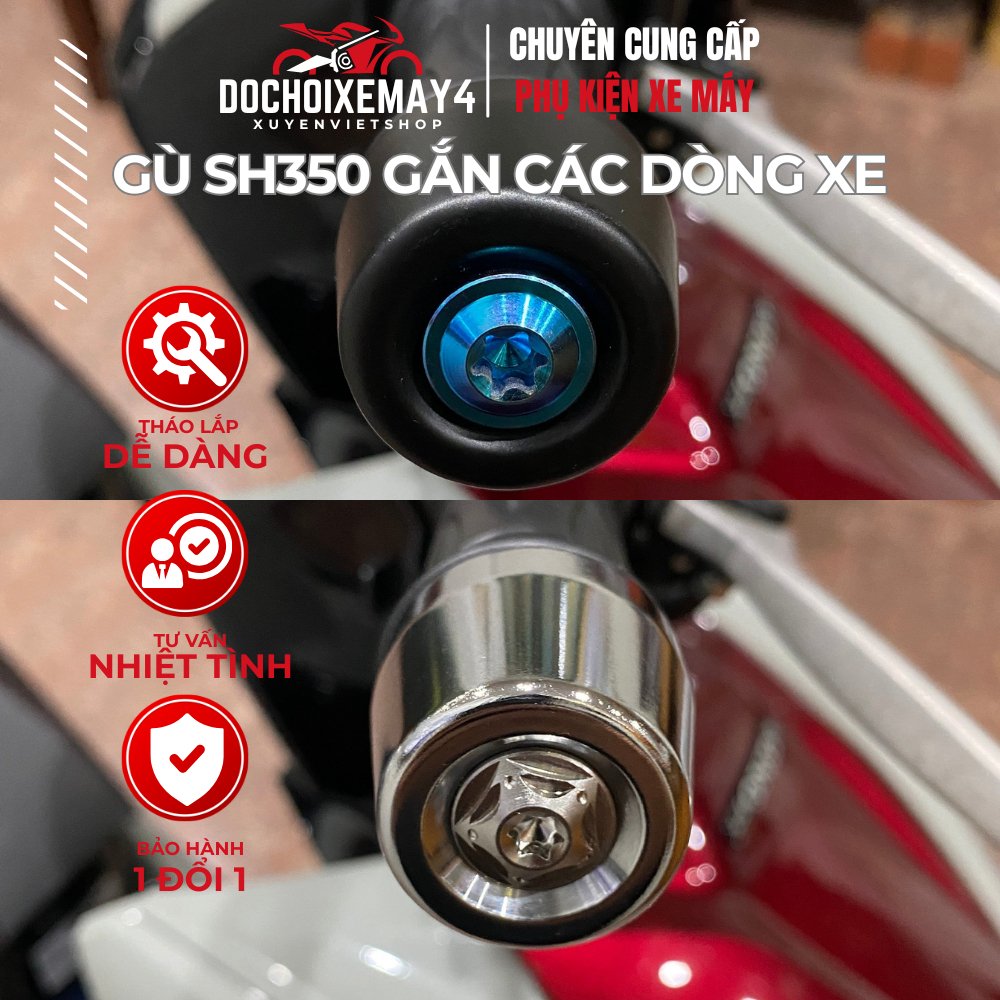 Gù Tay Lái SH350i Chống Rung Chính Hãng Cho Sh 2020/350i, Air Blade ...