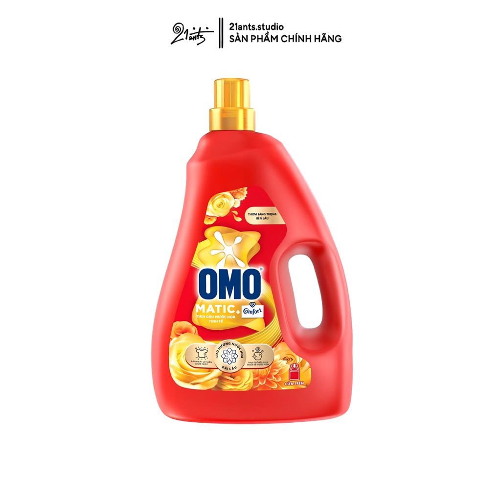 NƯỚC GIẶT OMO MATIC + COMFORT TINH DẦU NƯỚC HOA TINH TẾ CHAI 2.6kg ...
