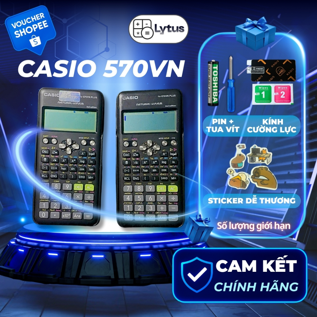 Máy tính CASIO FX-570VN cũ (độ mới 80-95%) CHÍNH HÃNG | Shopee Việt Nam