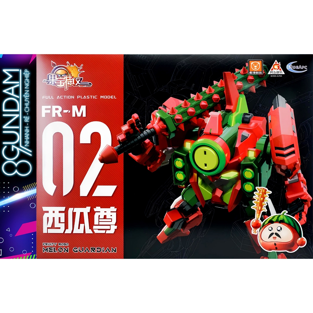 [CÓ SẴN] Mô Hình Lắp Ráp Fruity Robo 𝐌𝐄𝐋𝐎𝐍 𝐆𝐔𝐀𝐑𝐃𝐈𝐀𝐍 "Dưa Hấu Chùy Vương ...