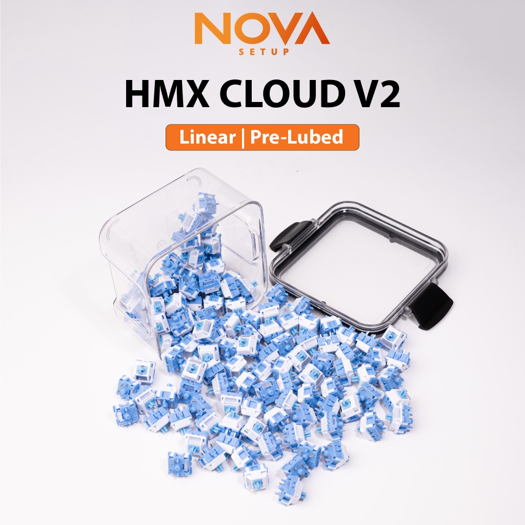 Pack 70/90 Switch HMX Cloud V2 linear 53g prelubed công tắc bàn phím cơ ...