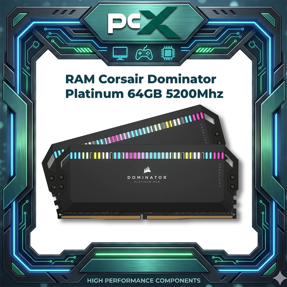 RAM Corsair Dominator Platinum 64GB (2x32GB) RGB 5200 DDR5 ...