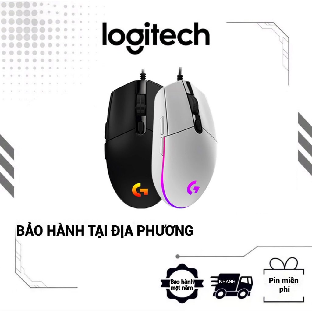 Chuột chơi game có dây Logitech G102 Lightsync RGB 6 nút | Shopee Việt Nam