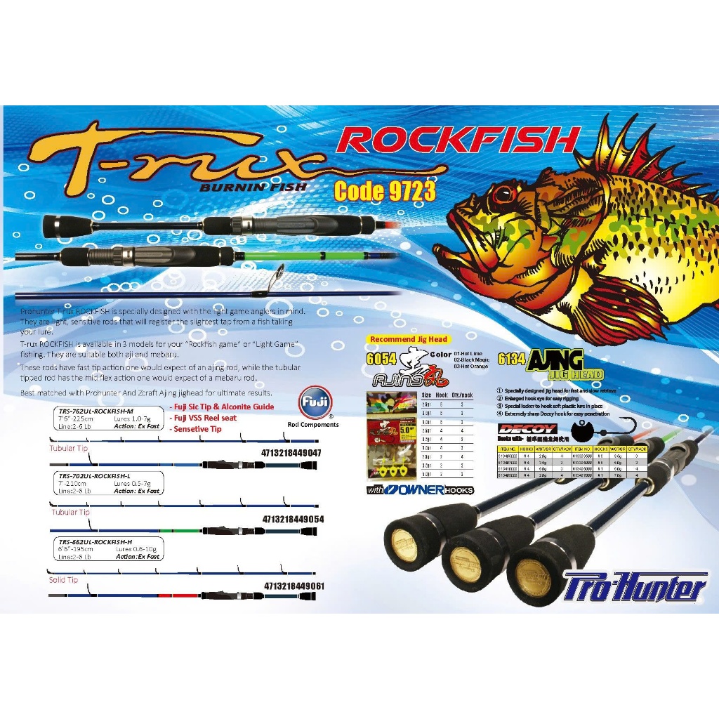 CẦN CÂU CÁ - CẦN LURE ULTRA LIGHT MÁY ĐỨNG 2 KHÚC - PROHUNTER T-RUX ...