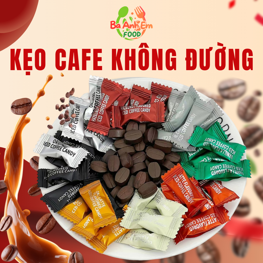Kẹo Cà Phê Mix Vị Không Đường Ba Anh Em Food Giảm Cân Ít Calo, Candy ...