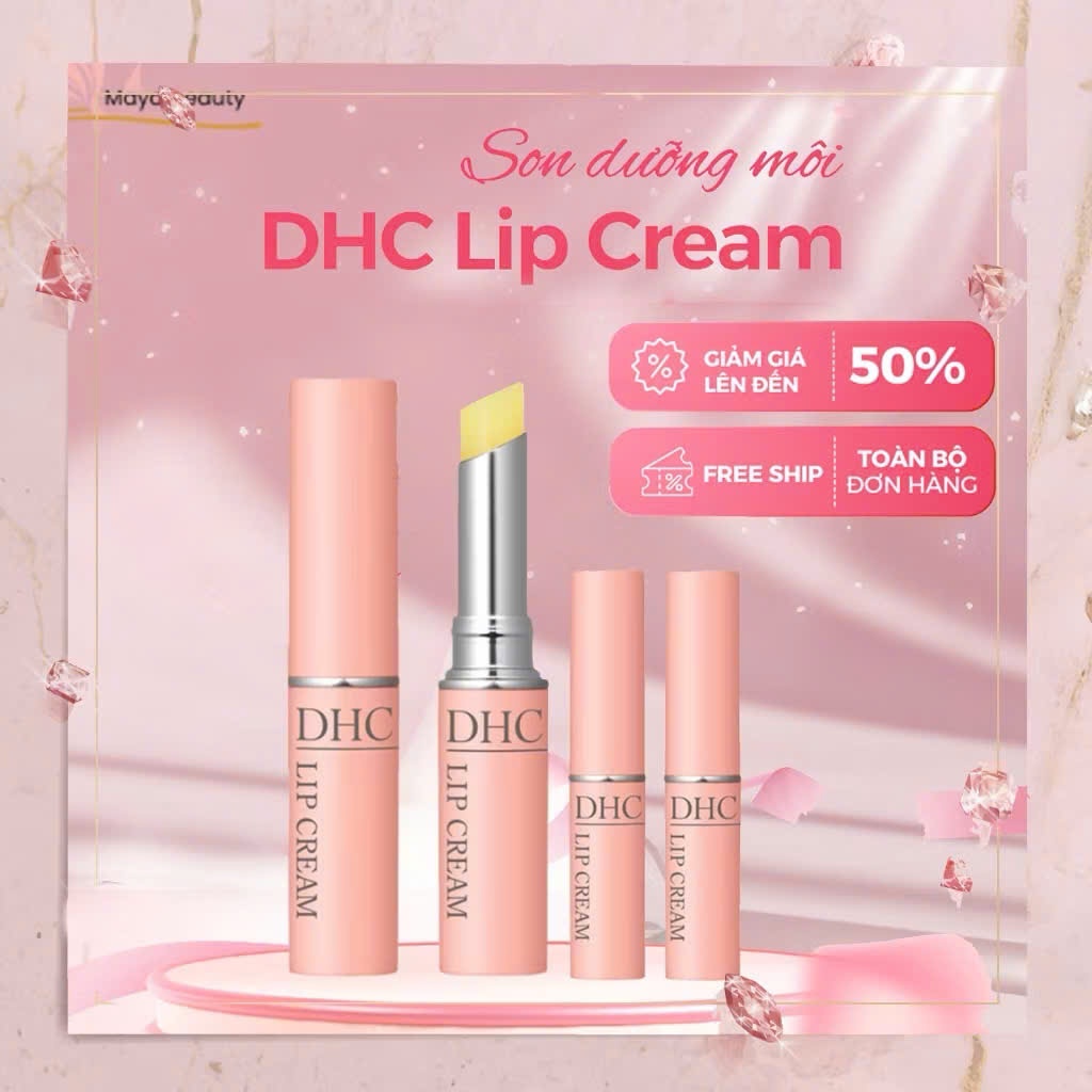 Son dưỡng môi DHC Lip cream không màu dưỡng ẩm cho môi, cải thiện tình ...