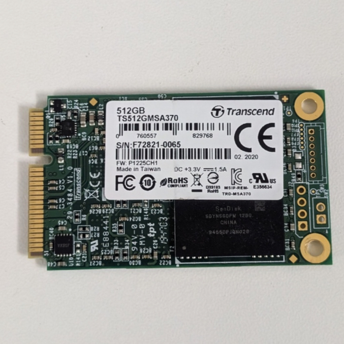 SSD mSATA Transcend 512GB TS512GMSA370 chip MLC siêu bền - Bảo Hành 12T ...
