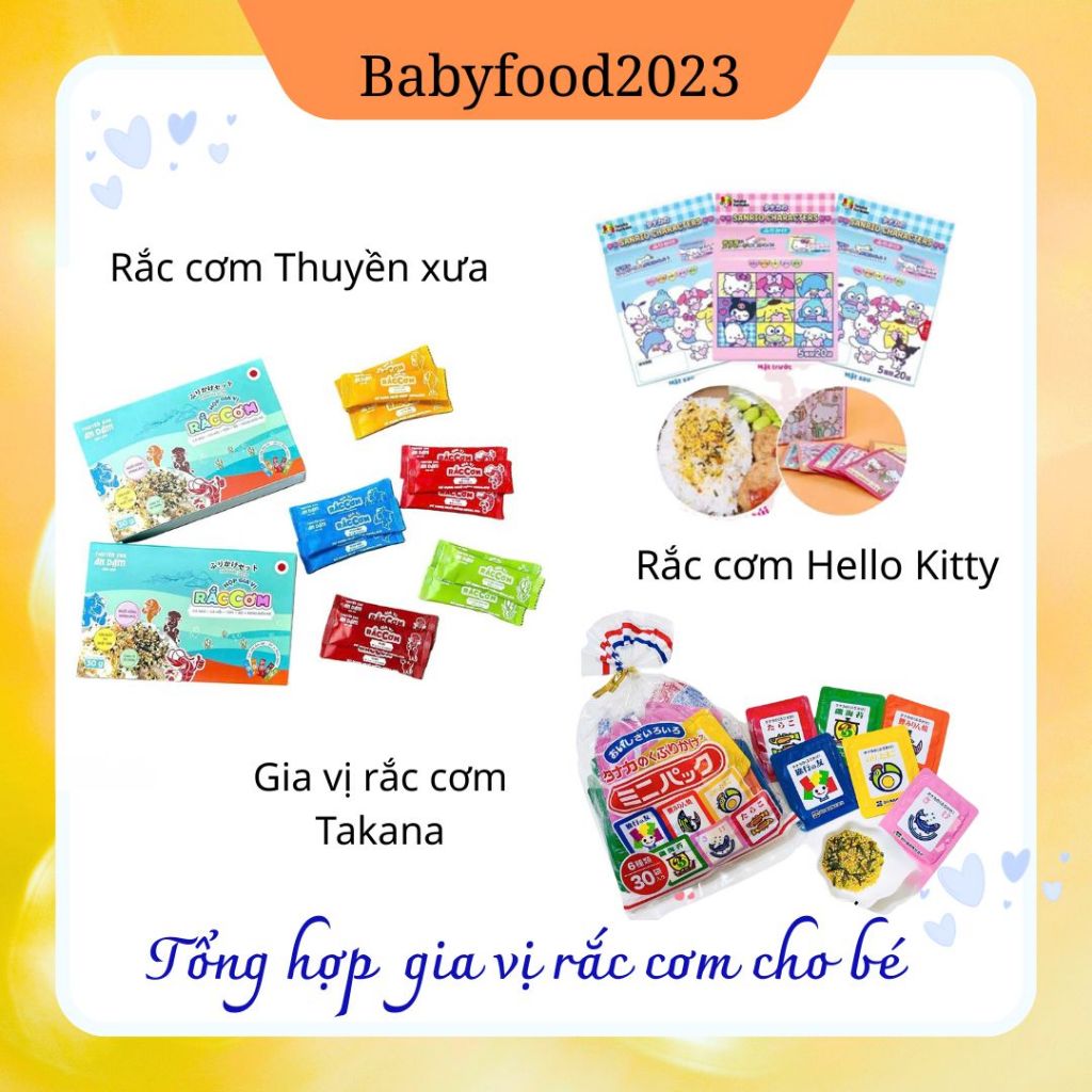 Gia vị rắc cơm Takana, Thuyền Xưa, Hello Kitty mix vị cho bé. | Shopee ...
