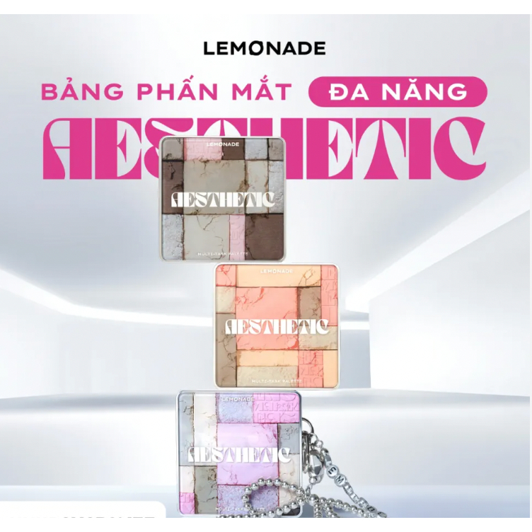 ( TẶNG CỌ MÔI) Bảng phấn mắt đa năng Lemonade Aesthetic Multi-task Palette 10.8g 3 màu hot trend ...