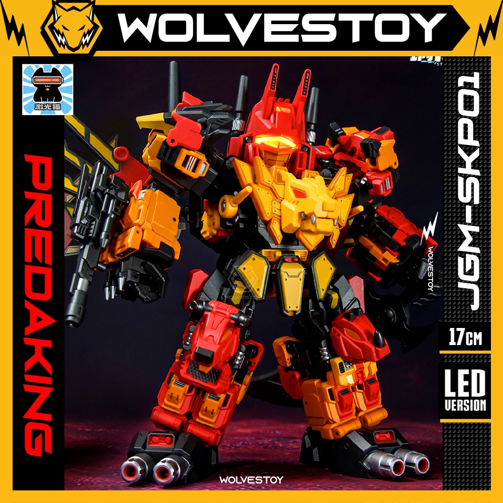 Mô Hình Laser Cat JGM-SKP01 Transformers Predaking 5 Robot Biến Hình ...