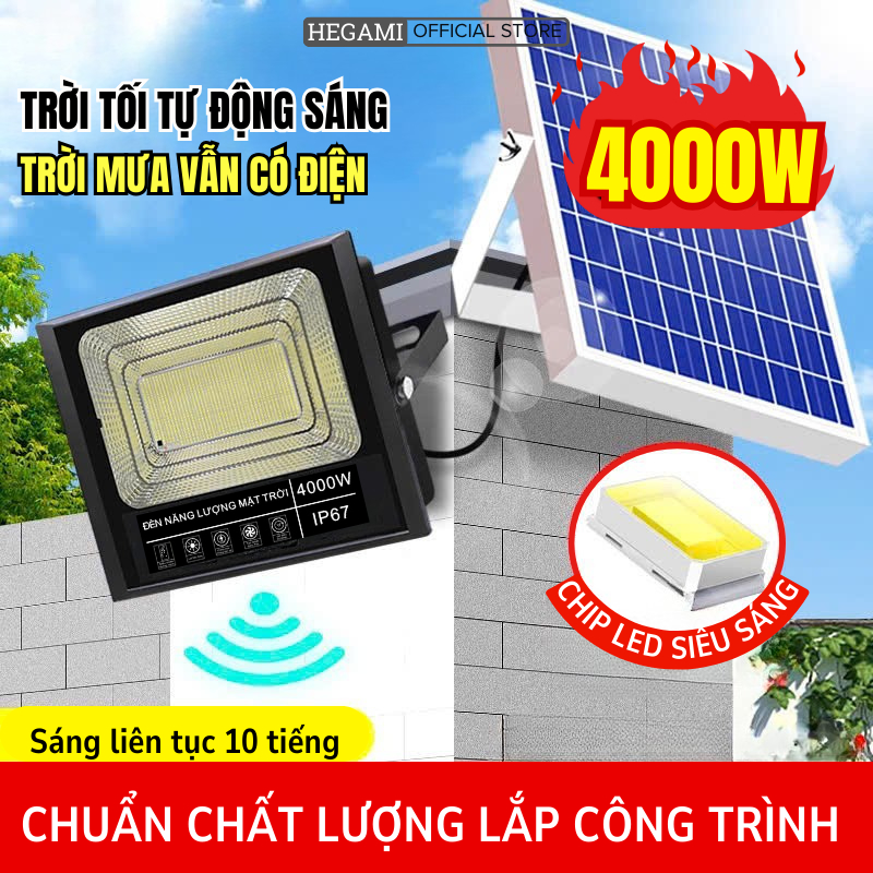 Bộ Đèn Năng Lượng Mặt Trời 4000W HEGAMI Phân Khúc Giá Rẻ Mắt Led 5730 ...