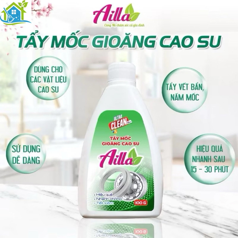 Tẩy Mốc Gioăng Cao Su Ailla 100g – Làm Sạch Nấm Mốc Ron Tủ Lạnh, Máy ...