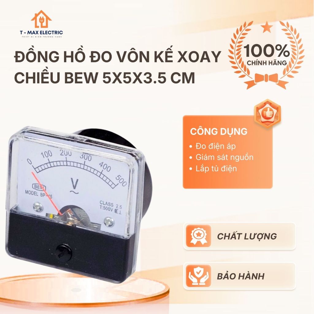 Đồng hồ đo vôn kế xoay chiều BEW 5x5x3.5Cm | Shopee Việt Nam