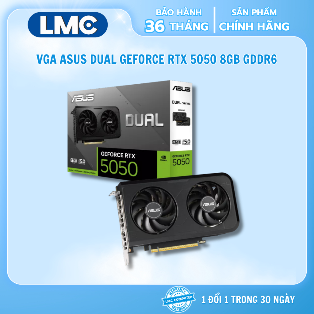 VGA ASUS Dual GeForce RTX 5050 8GB GDDR6 (DUAL-RTX5050-8G) | Shopee ...