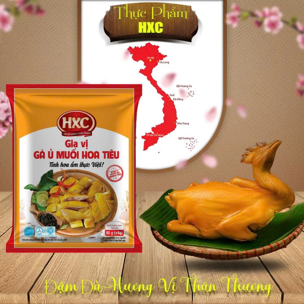 Gia Vị Gà Ủ Muối Hoa Tiêu HXC - gói 85 g | Shopee Việt Nam