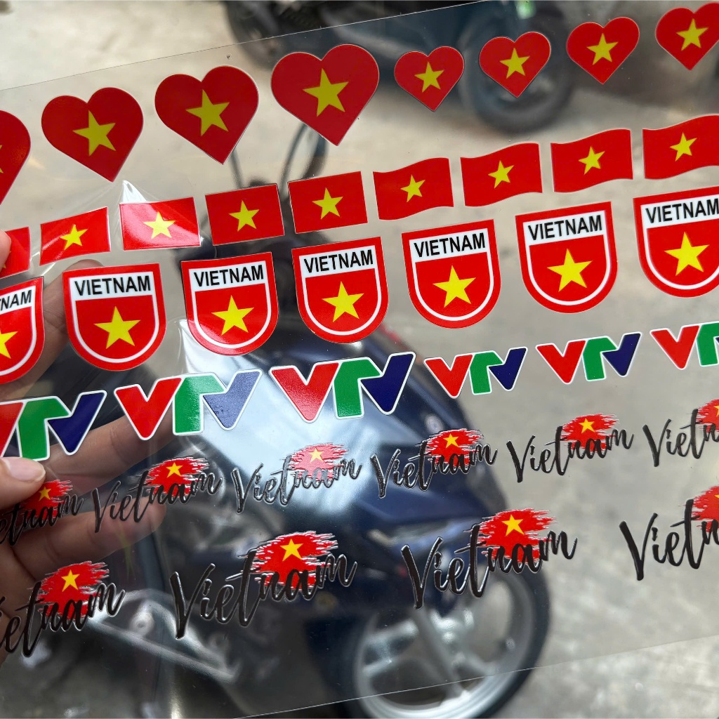 Nhãn dán, Sticker UV DTF chống thấm nước, trang trí Máy ảnh, Laptop, xe ...