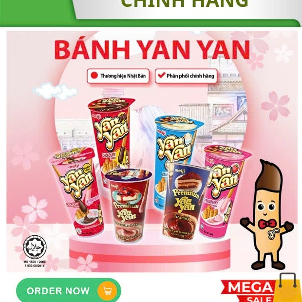 Bánh Que Yan Yan Meiji Tự Mix 44g | Shopee Việt Nam