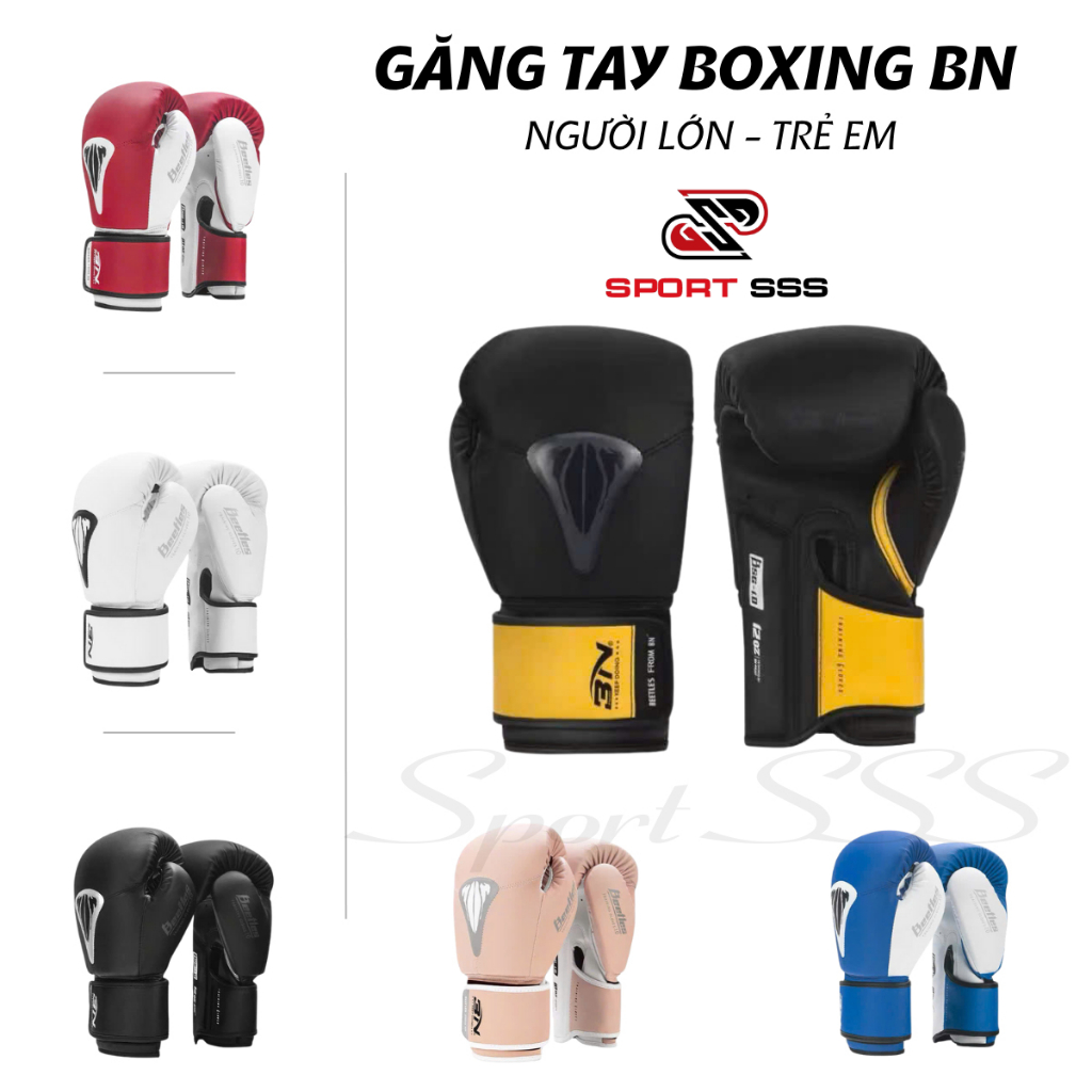 Găng tay Boxing BN PRO 8oz -10oz - 12oz -14oz Nam - Nữ - Võ Thuật ...