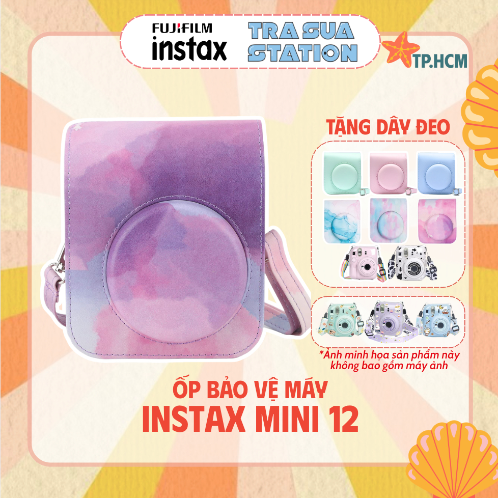 Case instax mini 12/ Ốp bảo vệ máy chụp ảnh instax Mini 12 - Tặng kèm ...