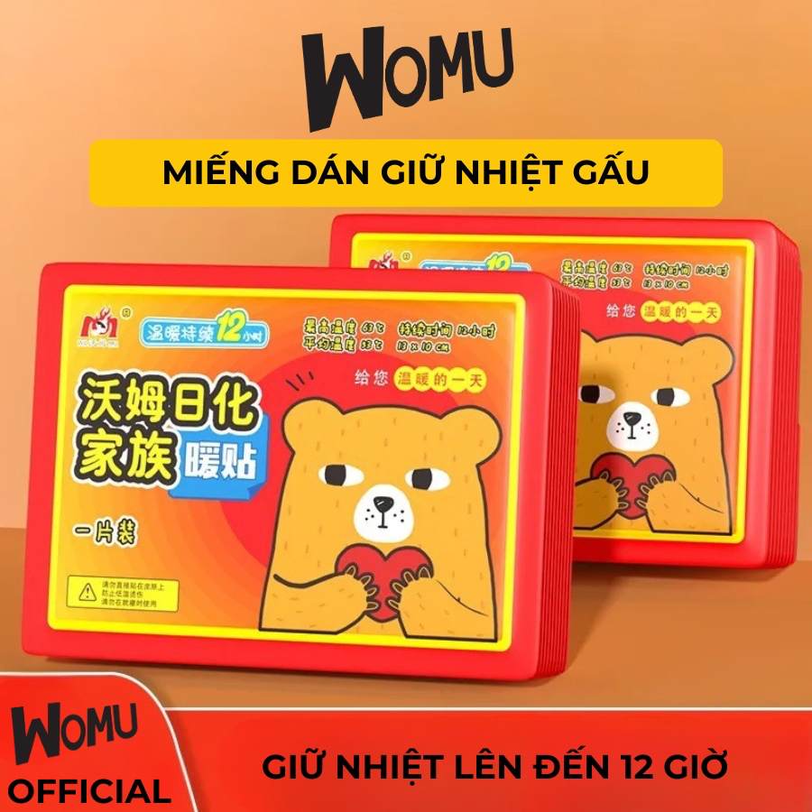 Set 10 Miếng Dán Giữ Nhiệt Hình Gấu WoMu, Giữ Ấm 12 giờ WM-35 | Shopee ...