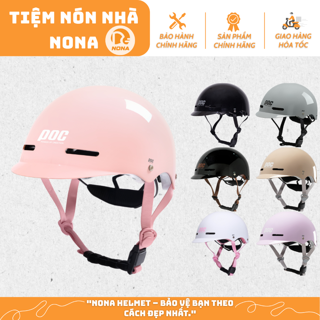 [TẶNG TÚI NÓN] Mũ Nón Bảo Hiểm Nửa Đầu Cao Cấp POC P20 CREATION Bền Nhẹ ...