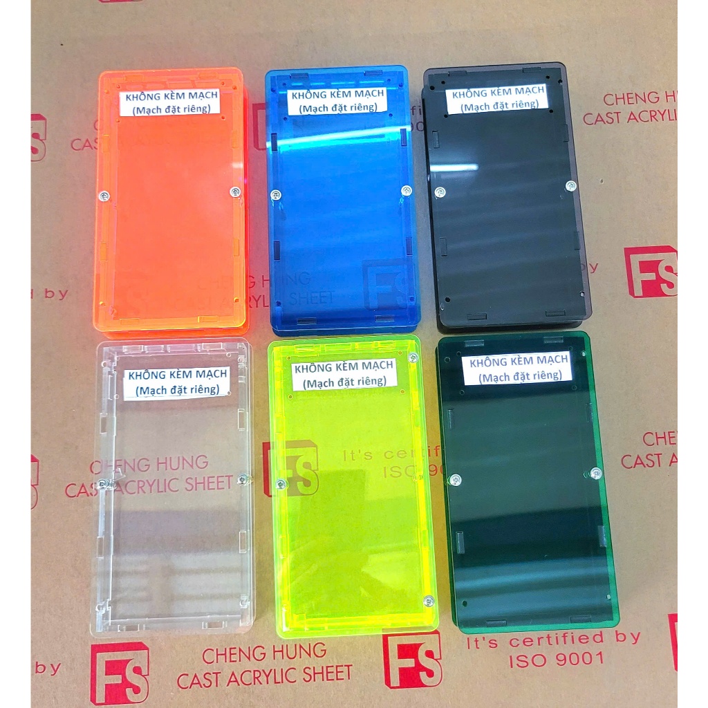 [Không kèm mạch] Box mica sạc dự phòng dùng pin 21700 nhiều màu không ...