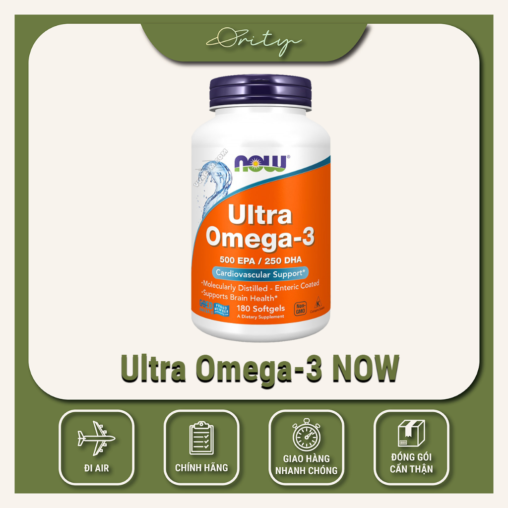 [Chính Hãng] Thực Phẩm Bảo Vệ Sức Khoẻ Now Ultra Omega-3 Fish Oil - Now ...