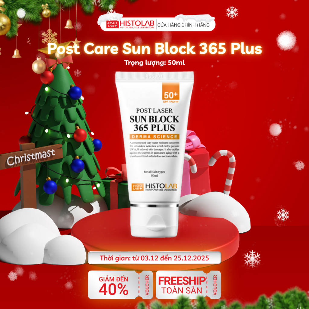 Kem Chống Nắng SPF50+/PA+++ HISTOLAB Post Care Sun Block 365 Plus 50ml ...