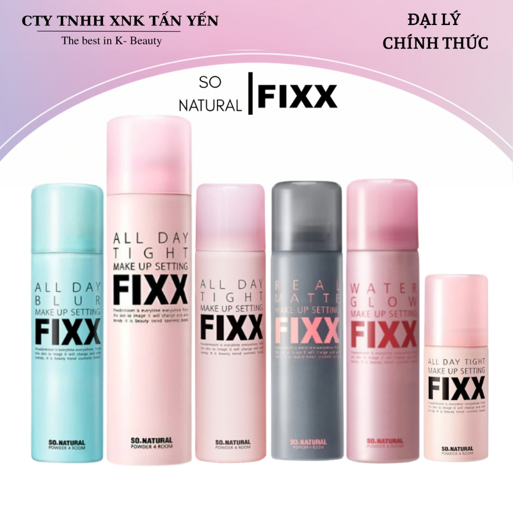 Xịt Khoá Makeup So Natural Fixx All Day Tight Make Up Setting 120ml ...