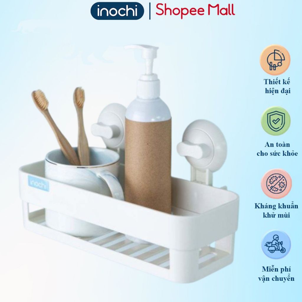COMBO 3 KỆ TREO inochi. kệ treo tường miếng dán, kệ nhà vệ sinh, kệ dán ...