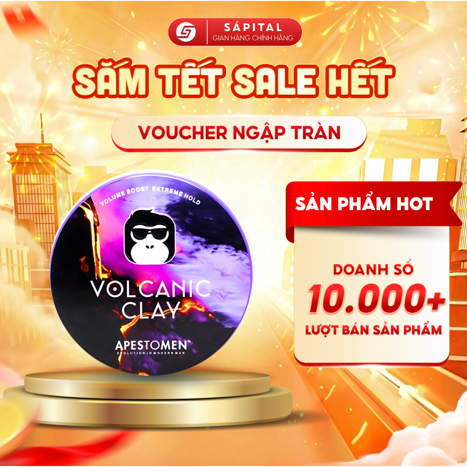 [CHÍNH HÃNG] Sáp vuốt tóc Volcanic Clay | Sáp khô giữ nếp lên tới 16h ...