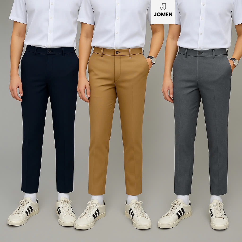 Quần Tây Nam Slim Cropped JOMEN Dáng Ôm Lửng Trẻ Trung Lên Form Đẹp Vải ...