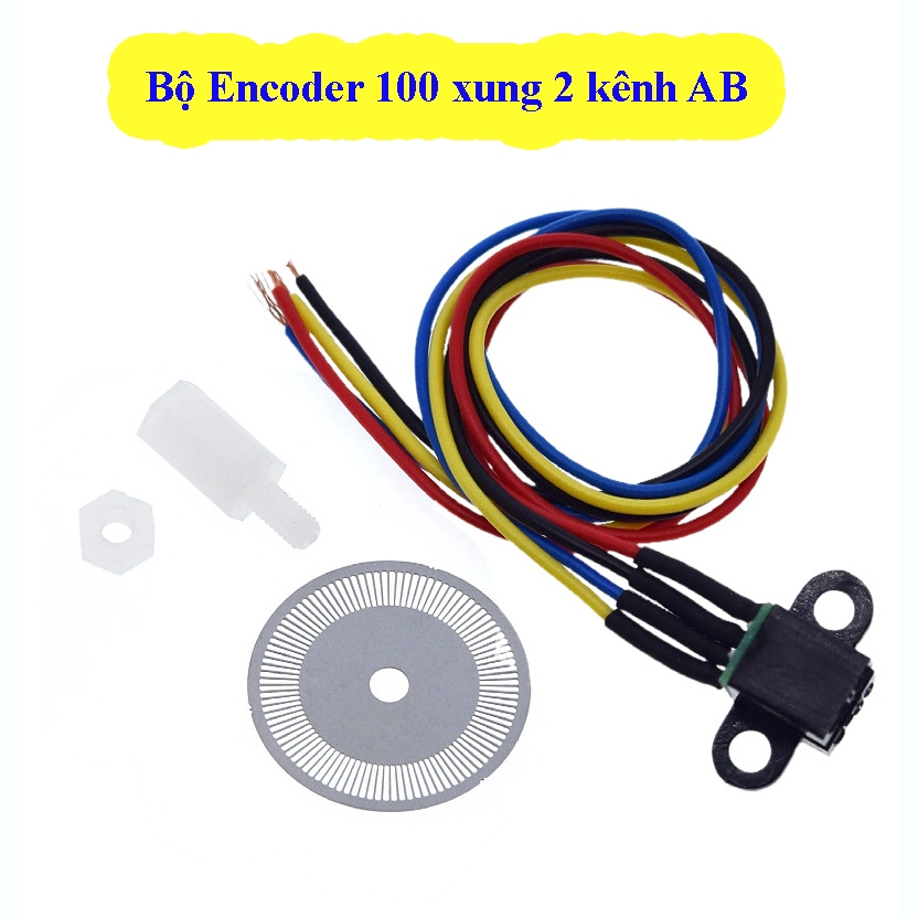 Cảm Biến Hồng Ngoại Encoder 100 Xung 2 Kênh AB (Encoder 100 PPR 2 Phase ...