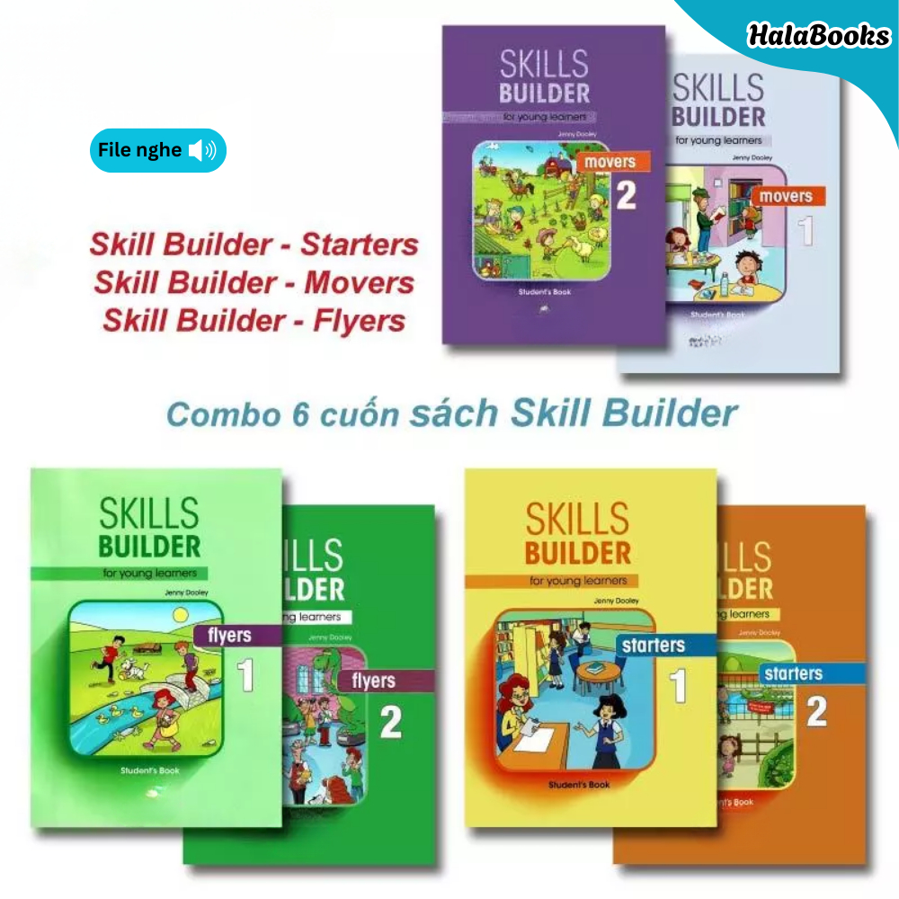 Sách - Skills Builder Starters, Flyers, Movers 1+2 (combo 2 cuốn) - Bản ...