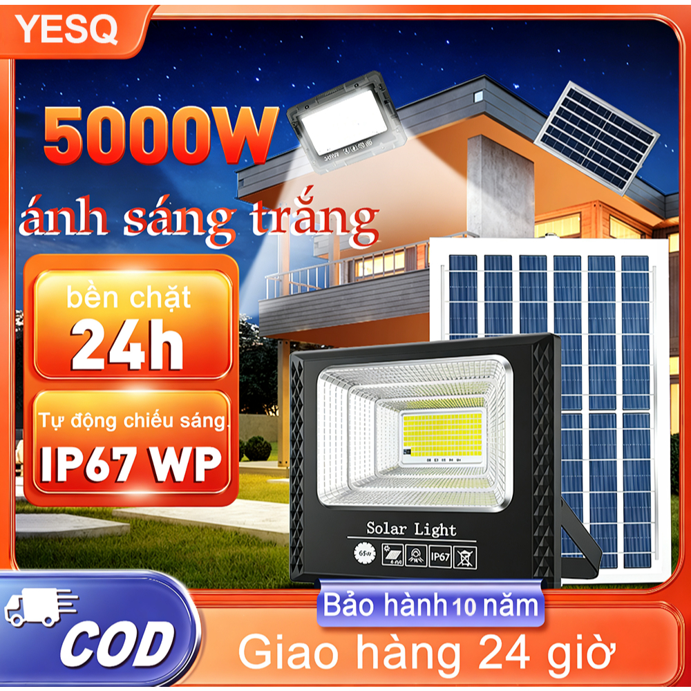 [Mua 5000W tặng 1500W]Đèn năng lượng mặt trời 5000W Đèn Led Chống Lóa ...
