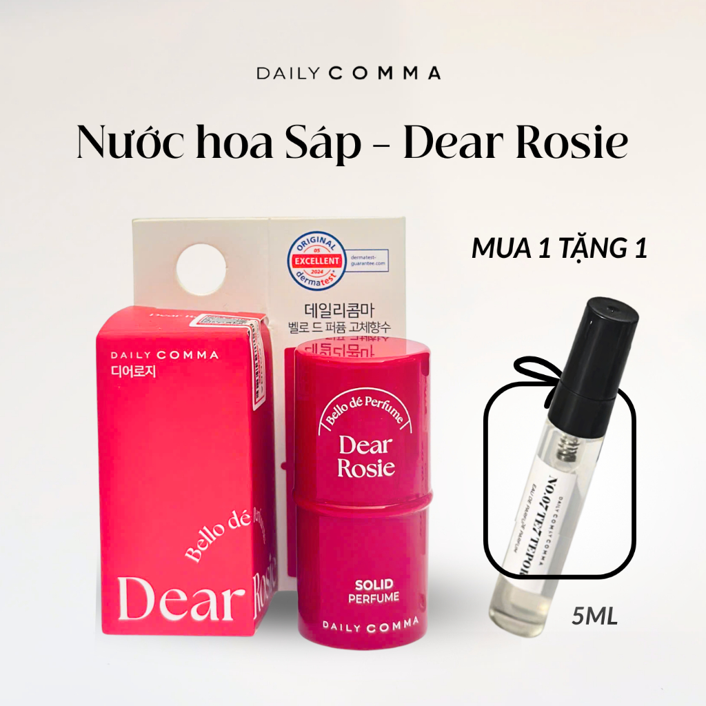 Nước hoa Sáp Daily Comma Solid Perfume Dear Rosie - hương hoa hồng ngọt ...