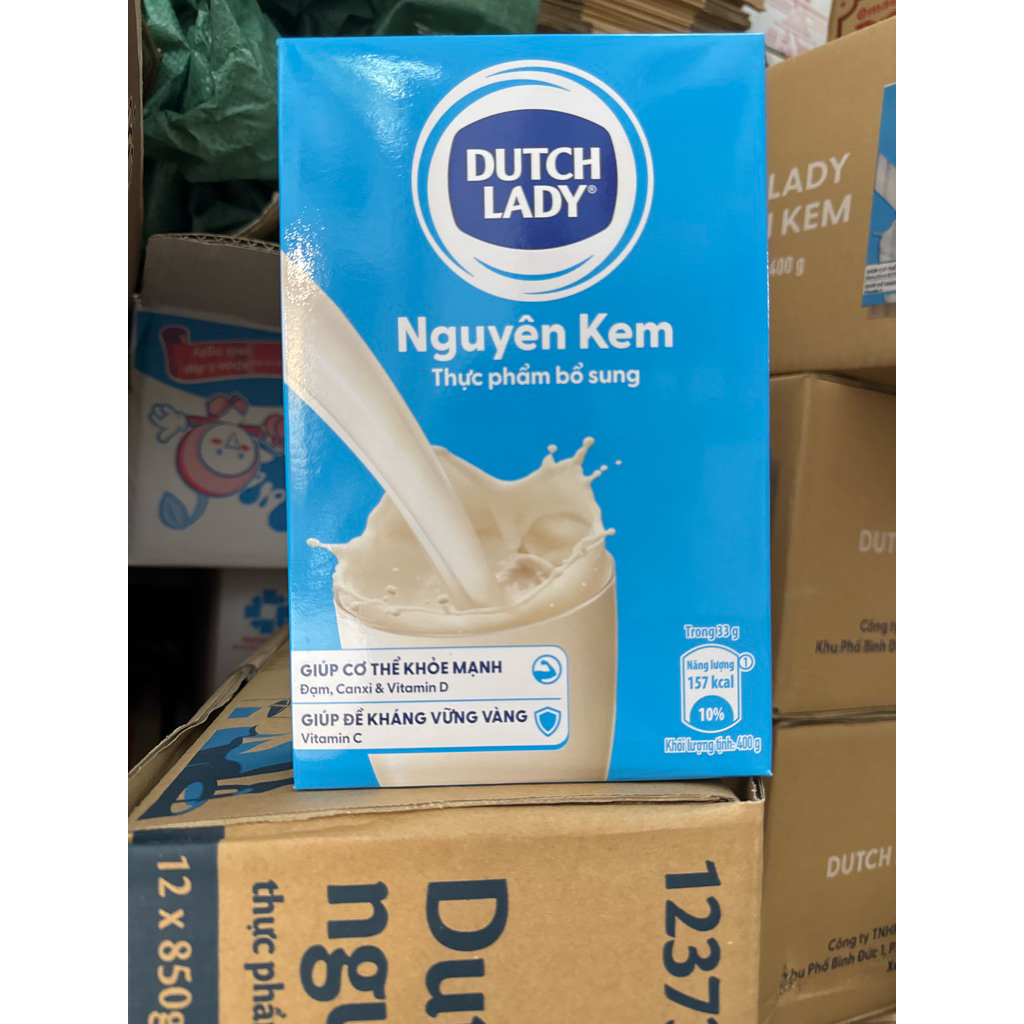 Sữa bột Dutch Lady nguyên kem 400g[Mẫu Mới] | Shopee Việt Nam