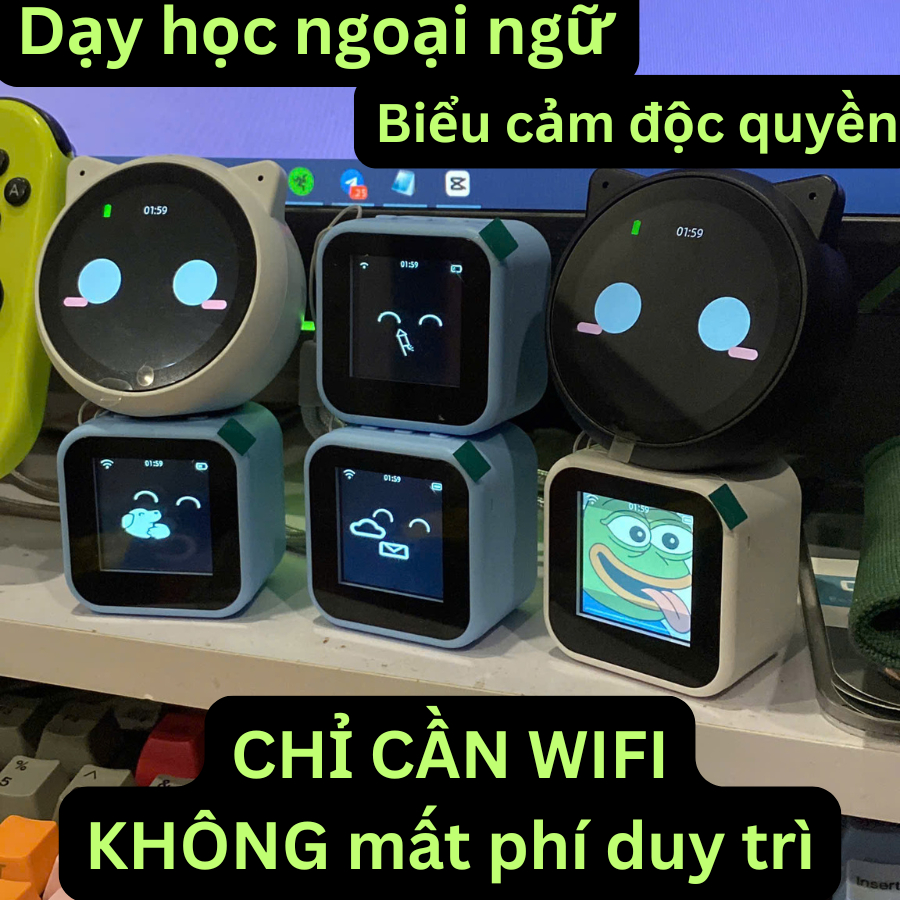 JJ mochi AI. Robot xiaozhi AI trò chuyện thông minh tiếng Việt, học tập ...