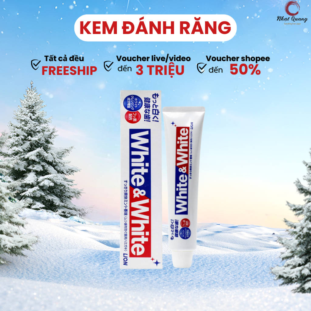 Kem đánh răng White & white 150g hàng nội địa Nhật Bản | Shopee Việt Nam