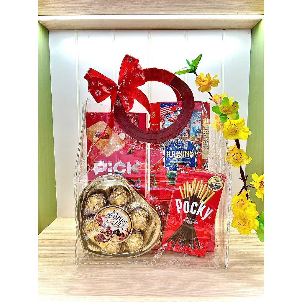 Giỏ Quà Tết GQ125-Bánh, Mứt, Cafe, Socola | Shopee Việt Nam