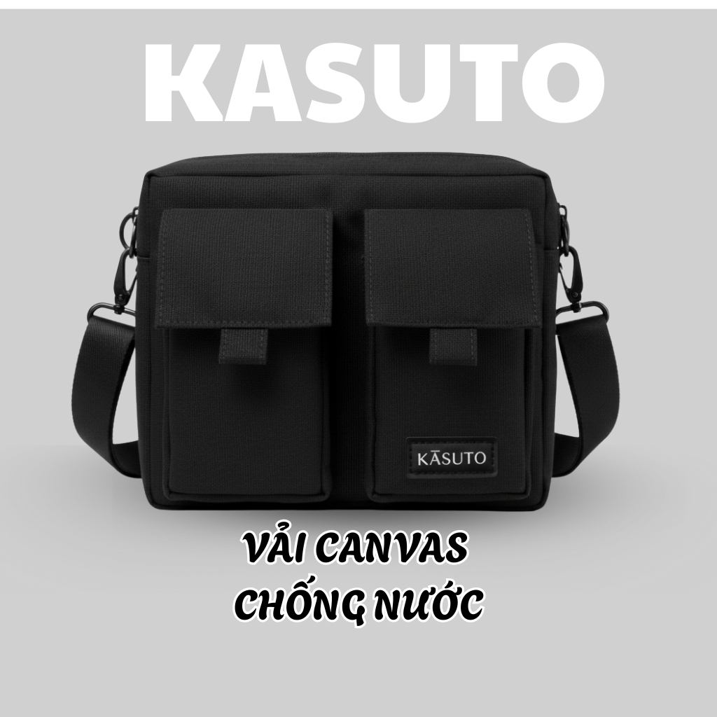 Túi Đeo Chéo KASUTO BRAND Mercury Thời trang unisex Vải Canvas chống ...
