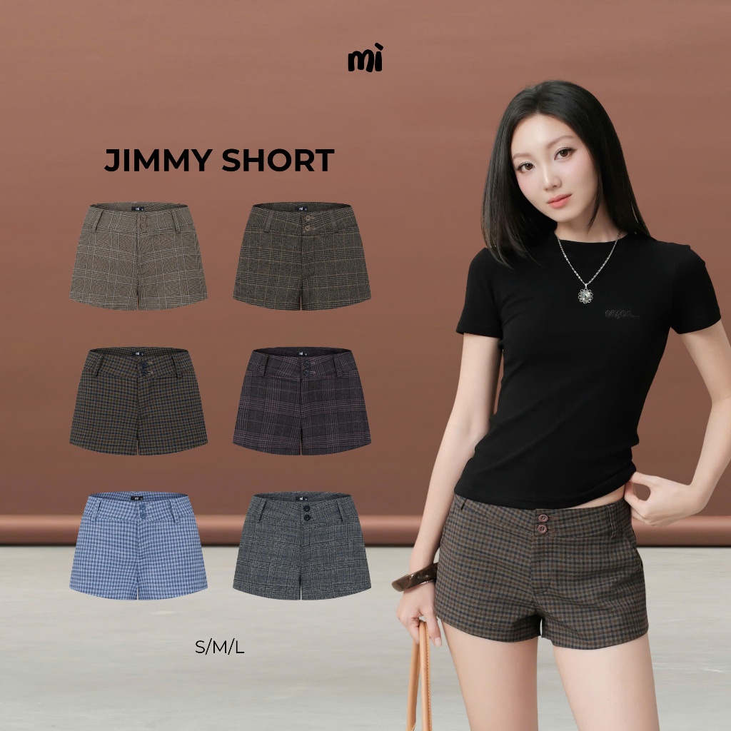 MÌ - QUẦN SHORT CARO CẠP THẤP - JIMMY SHORT | Shopee Việt Nam