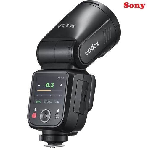 Flash Godox V100 dùng cho Sony, màn hình cảm ứng, công suất 100W ...