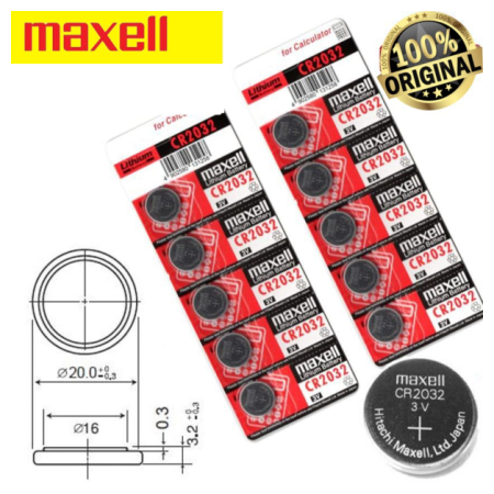 Pin Maxell CR-2032 Chìa Khóa Xe Máy, Pin Chìa Khóa Ô Tô, Pin Đồng Hồ ...