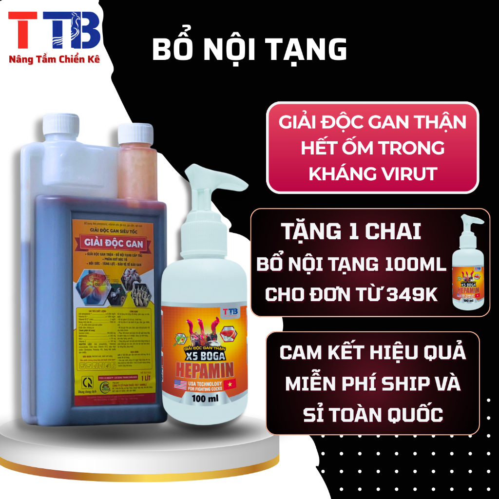 [BÁN CHẠY] Bổ nội tạng siêu tốc Hepamin TTB hỗ trợ cho gà chọi khoẻ từ ...