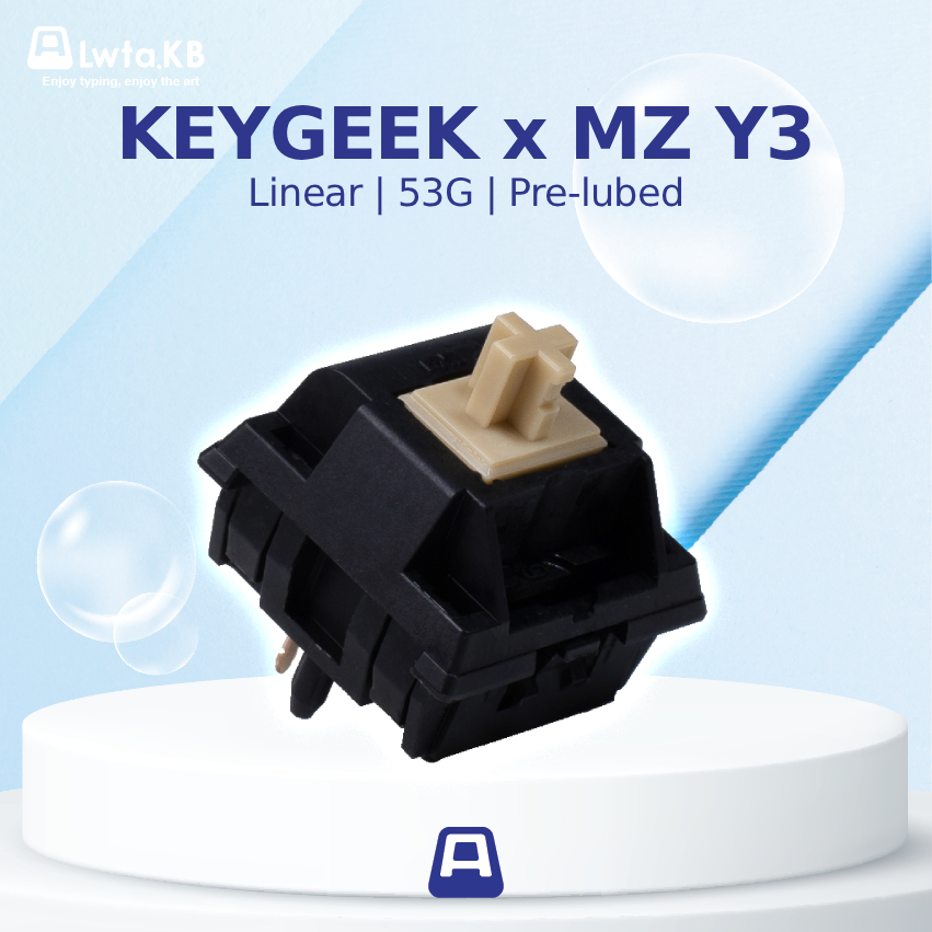 MZ Y3 | Switch MZ Y3 Linear | 53G| Pre Lube | 5 Pin dùng cho bàn phím ...