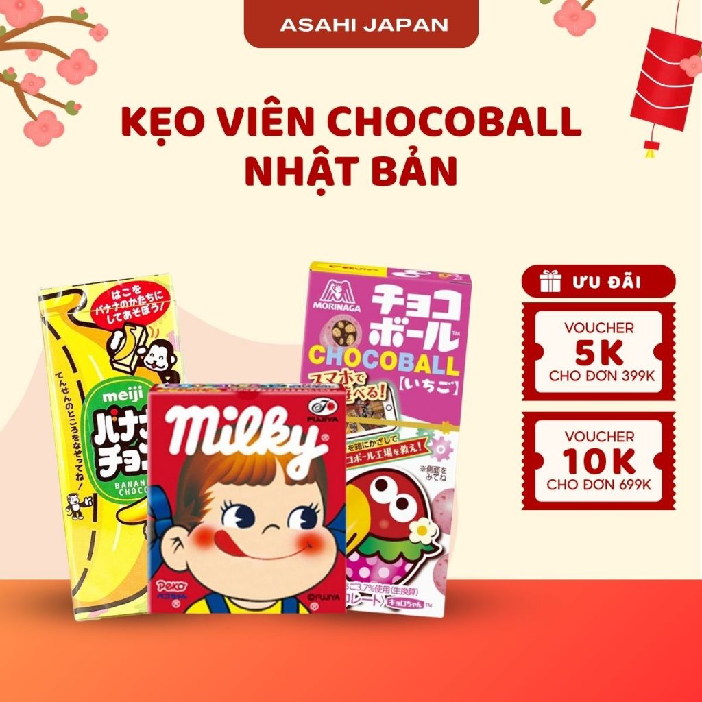 Kẹo Viên ChocoBall Chuối Milky Nội Địa Nhật Bản Nhân Socola Thơm Ngon ...