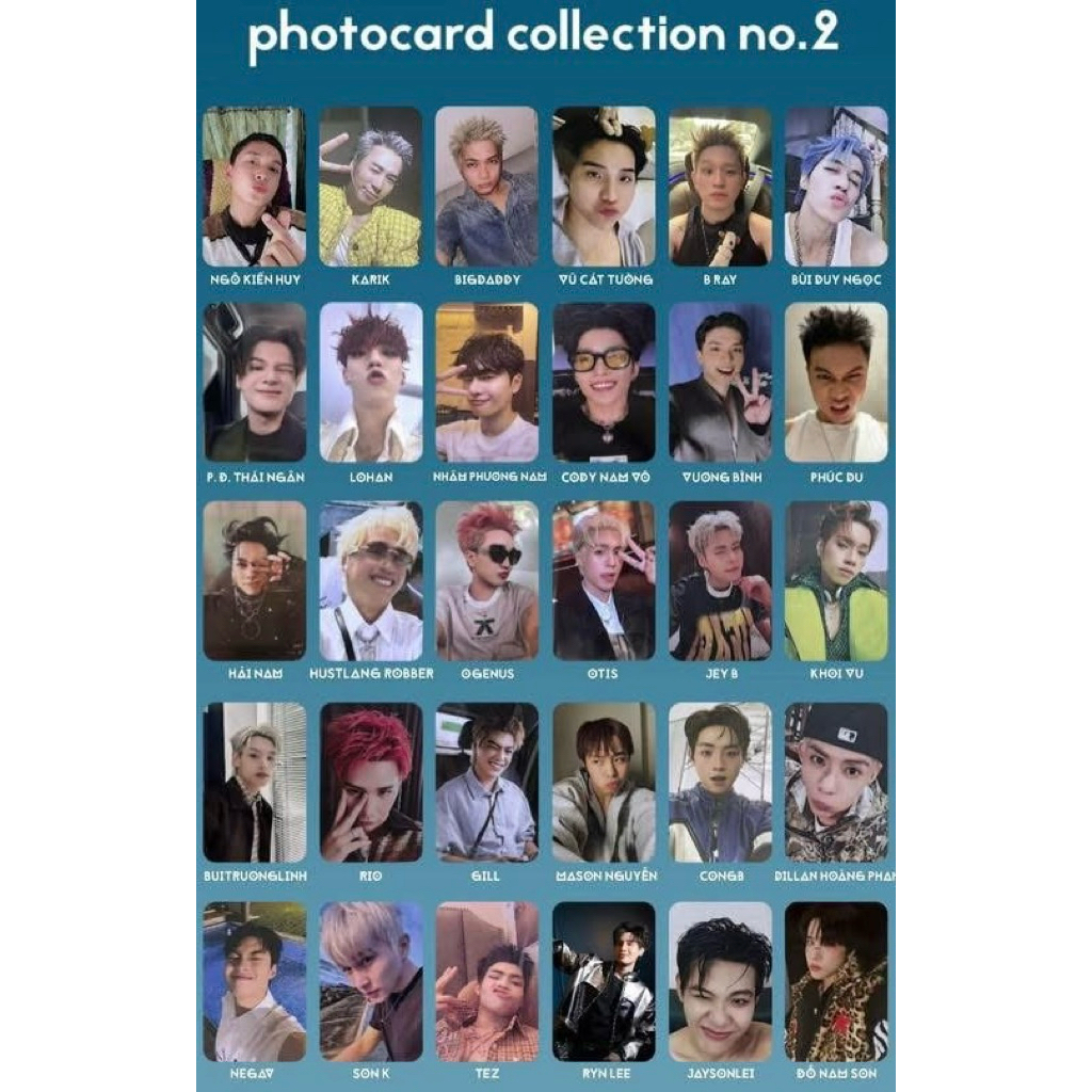 NO.2 CARD ANH TRAI SAY HI MÙA 2 2025 CHÍNH HÃNG | Shopee Việt Nam