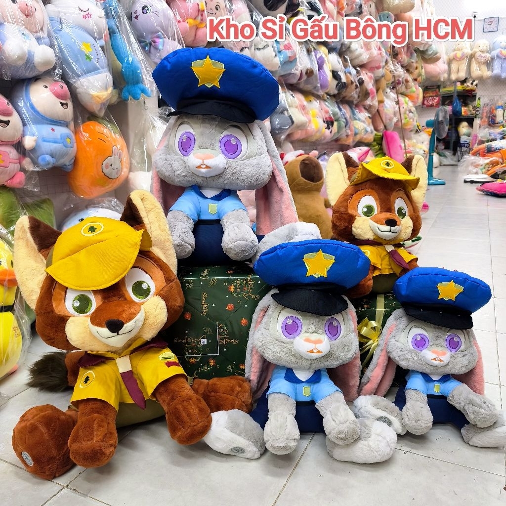 Thú bông Cáo và Thỏ,nhân vật Nick và Judy đáng yêu,hàng nhập cao cấp ...
