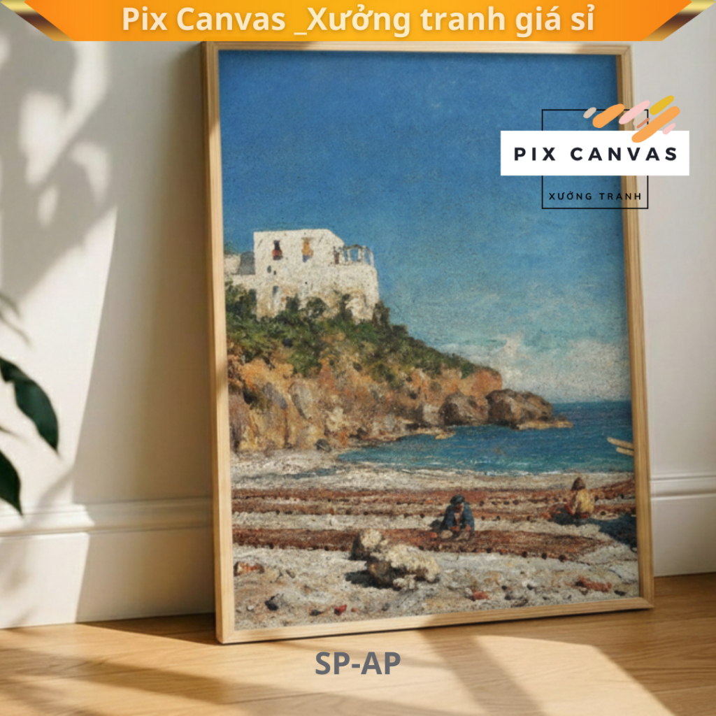 Tranh In Canvas – Trừu Tượng Van Gogh – Hiệu ứng Sơn Dầu – Khung Gỗ ...